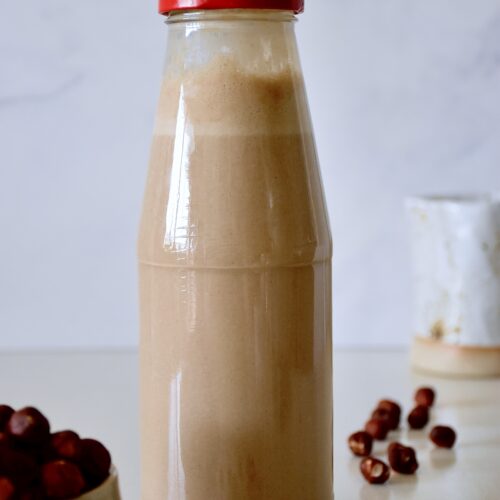 Creamy 3-ingredient hazelnut milk - Cumin and Yin
